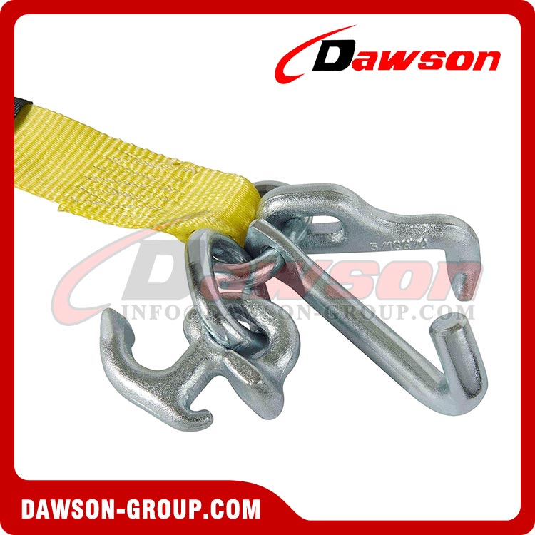 2'' x 7' Ratchet Strap with Cluster Hook, HD E Fitting and Ratchet and ...