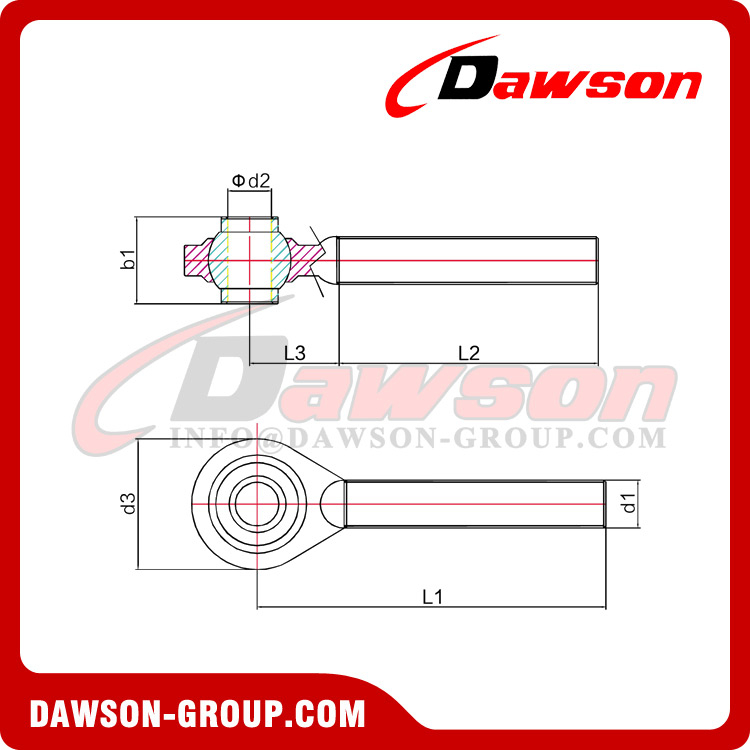 45 Steel Forged Ball Ends, Forged Weld-On Ball Ends - Dawson Group Ltd ...