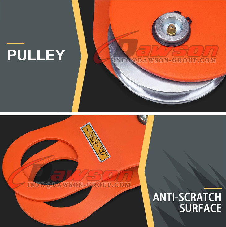 10 Ton Winch Snatch Block Towing Pulley Blocks 22,000 LBS Capacity, Off ...