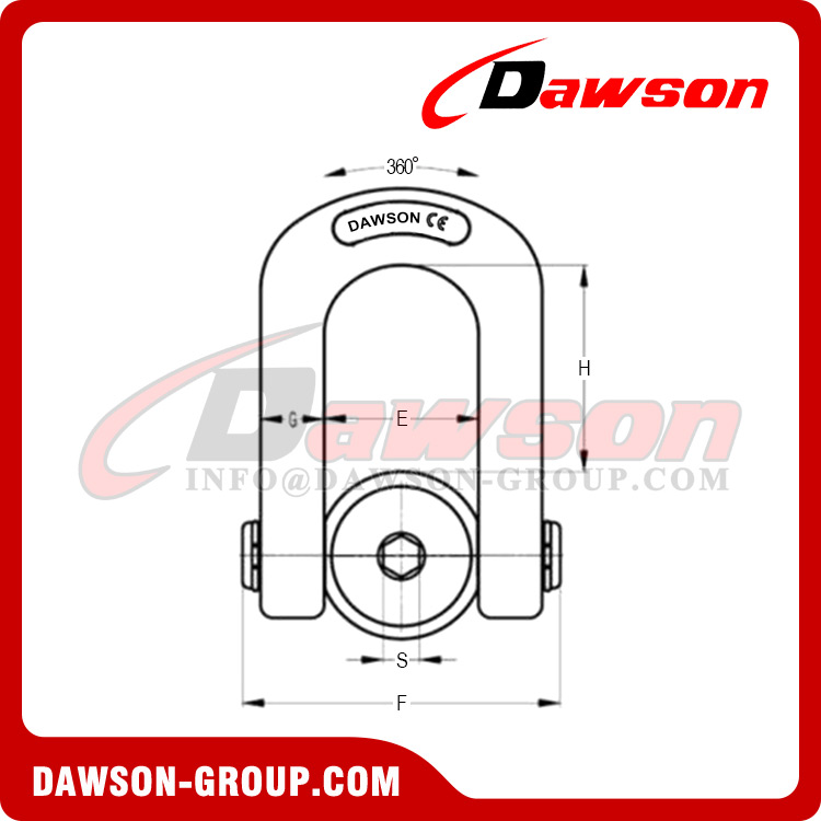 DS-PDSS M8-M27 Universal Direction Rotating Lifting Eye bolt - Dawson ...