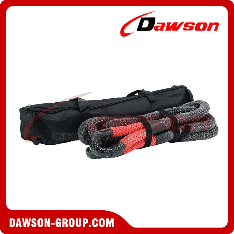 1'' x 30 ft Kinetic Energy Recovery & Tow Rope, Red & Black, 33900 LBS ...