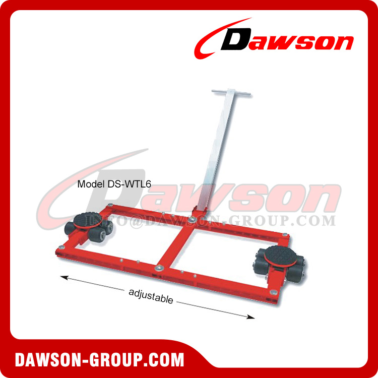 DS-WTL6 DS-WTL12 Series Tandem Trolley for Heavy Loads, Tandem Dolly ...