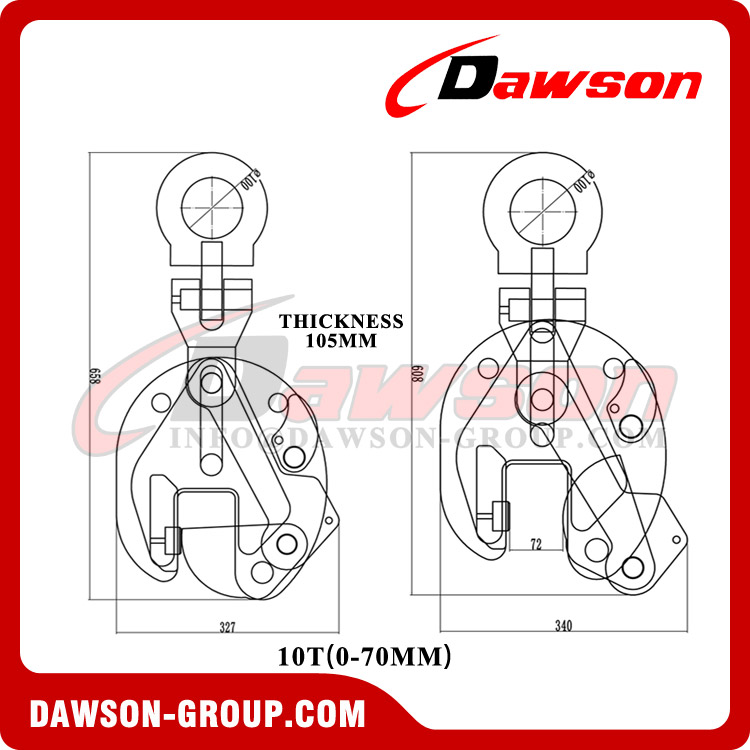 Universal Plate Clamp for Lifting and Transporting Steel Plates ...
