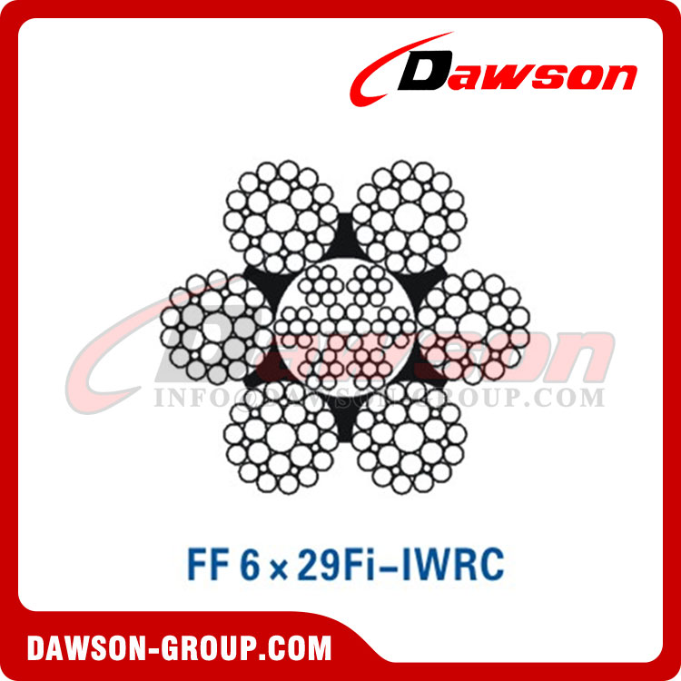 Steel Wire Rope Construction(FF6×29Fi-IWRC)(FF6×36WS-IWRC), Wire Rope ...