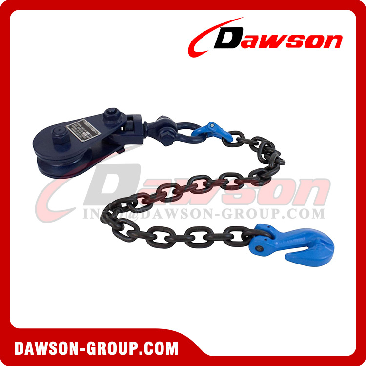 4 Ton 4.5'' Snatch Block with Swivel Shackle and 30'' Chain (3/8 G100 ...