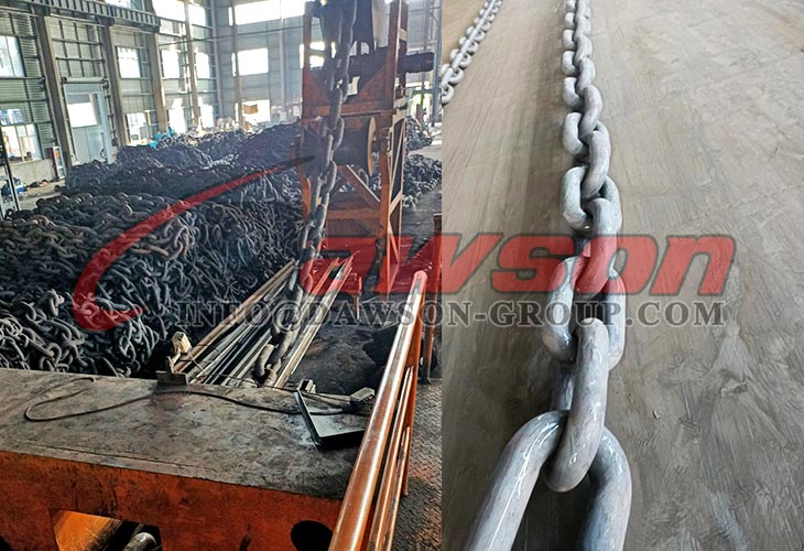 R3 Grade Stud / Studless Offshore Mooring Chain for Offshore Oil Platform, Hot Dip Galvanized or ...