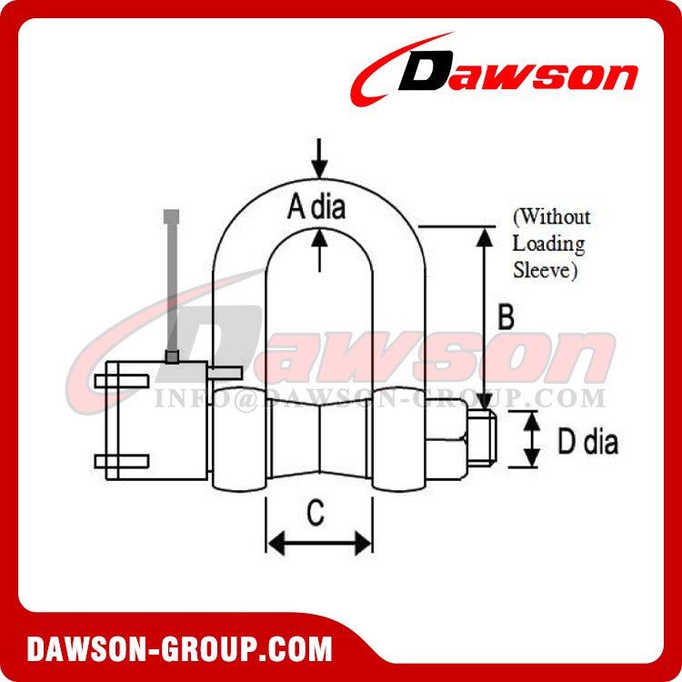 DS-LC-7506 3t~500t Cable Shackles Load Cell, Telemetry Shear Pin Load ...