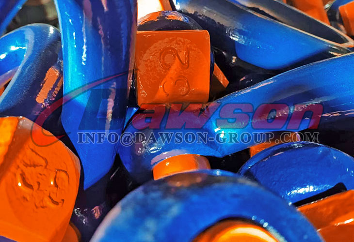 Steel Vee Type Shackles for Fishing, Delta Fishing Shackle, Blue ...