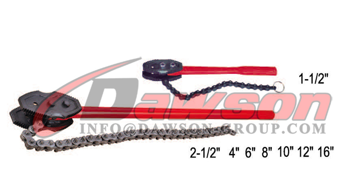 DSTD06H Heavy Duty Chain Pipe Wrench Chain Pipe Wrench, Double-Chain ...