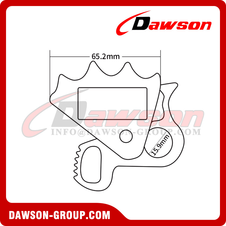 DSJ-A7005 Climbing Technology Aluminium Chest Riser, Aluminum 6082 15KN ...