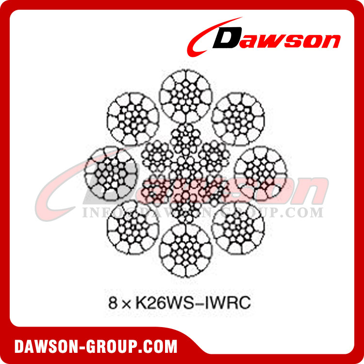 Steel Wire Rope(8×K26WS-EPIWRC)(8×K26WS-IWRC)(8×K31WS-EPIWRC)(8×K31WS ...