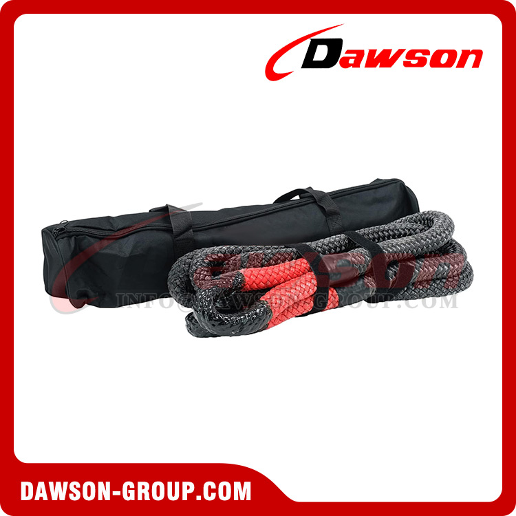 1'' x 20 ft Kinetic Energy Recovery & Tow Rope, Red & Black, 33900 LBS ...