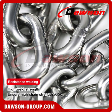 EN818-2 6-26MM G50 G60 Stainless Steel Lifting Chain for Chain Slings ...