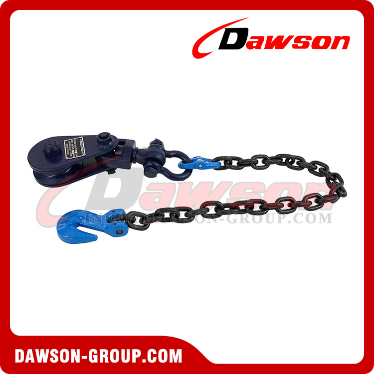 4 Ton 4.5'' Snatch Block with Swivel Shackle and 30'' Chain (3/8 G100 ...
