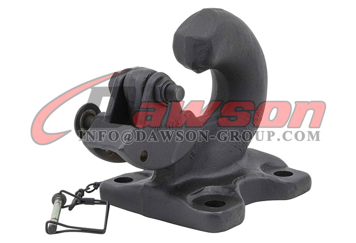 30-Ton Heavy Duty Black Powder Coated Finish Rigid Mount Pintle Hooks ...