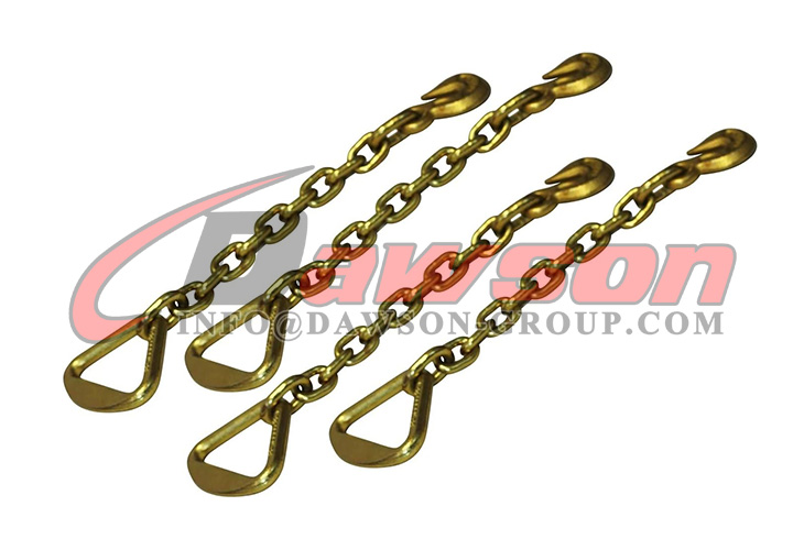 3/8'' Grab Hook with 18'' Chain Anchor 4'' Delta Ring Tow Wrecker ...