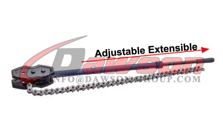 DSTD06BC Adjustable Extensile Chain Pipe Wrench, Telescopic Chain Tongs ...