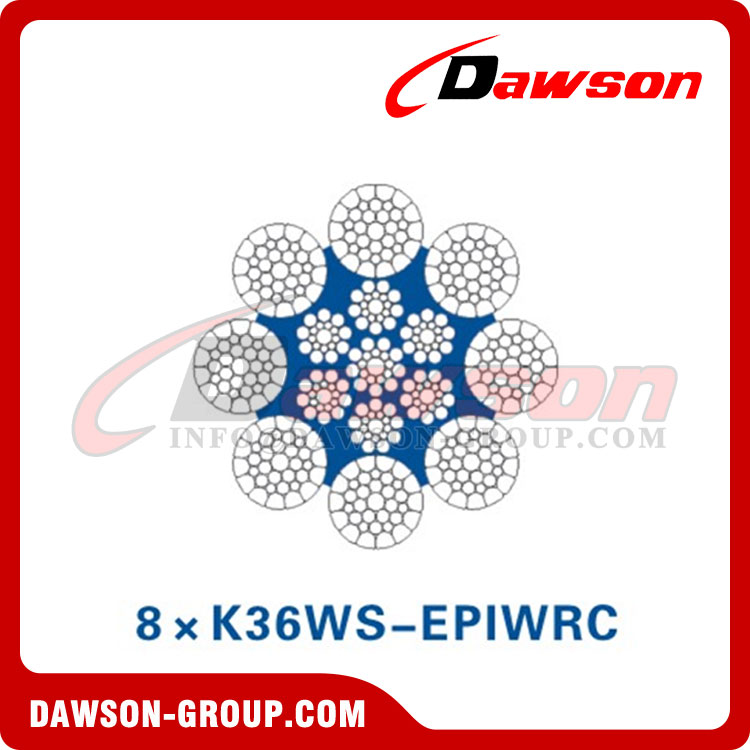 Steel Wire Rope Construction(8×K26WS-EPIWRC)(8×K31WS-EPIWRC)(8×K36WS ...