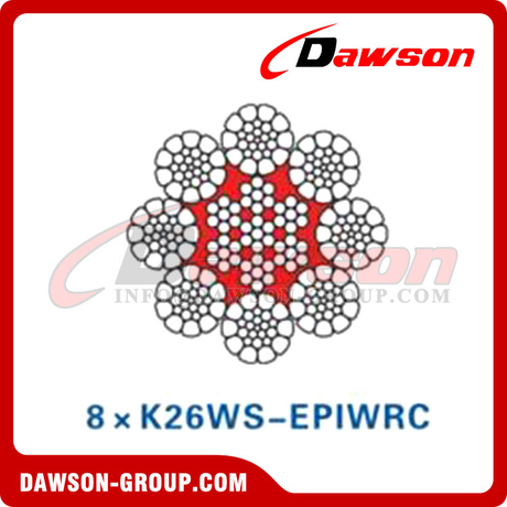 Steel Wire Rope(8×K26WS-EPIWRC)(8×K36WS-EPIWRC), Steel Metallurgical ...