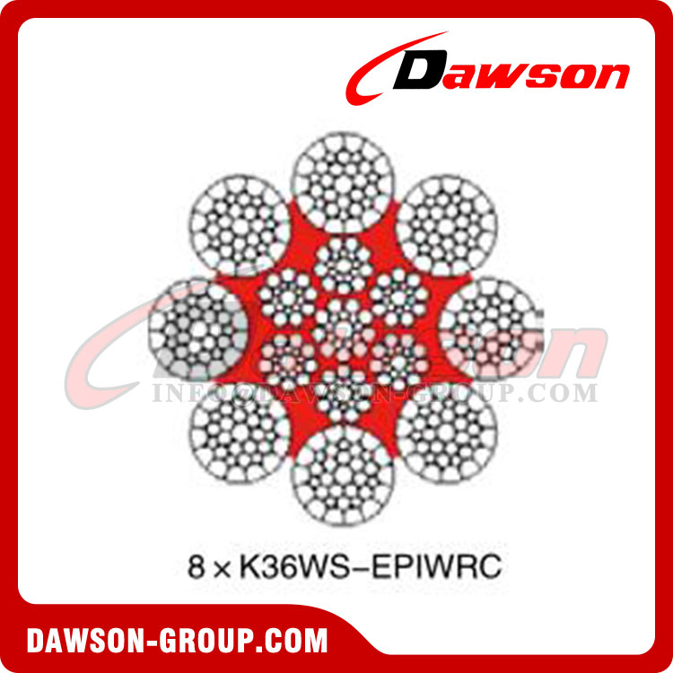 Steel Wire Rope(8×K36WS-IWRC)(8×K36WS-EPIWRC)(8×K41WS-EPIWRC)(8×K41WS ...