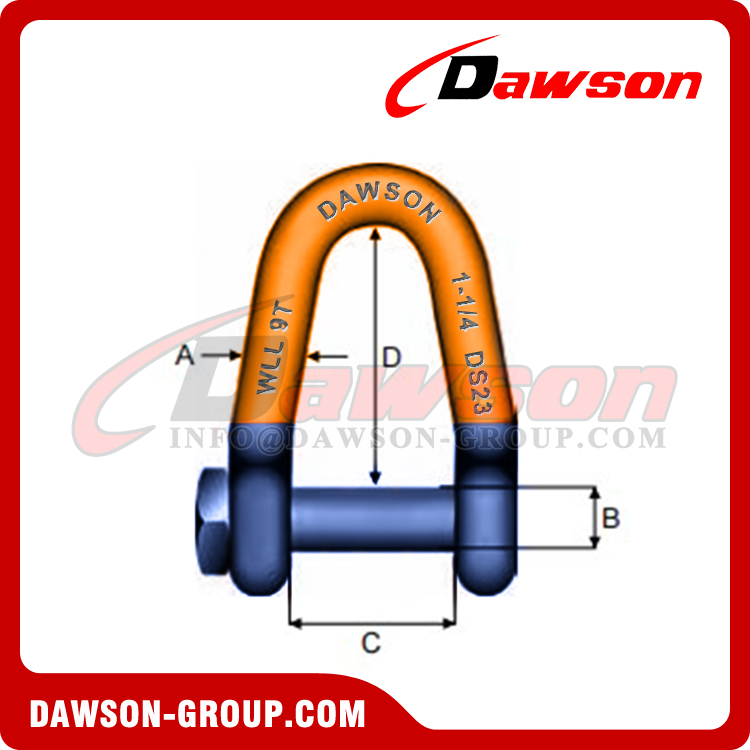Steel Vee Type Shackles for Fishing, Delta Fishing Shackle, Blue ...