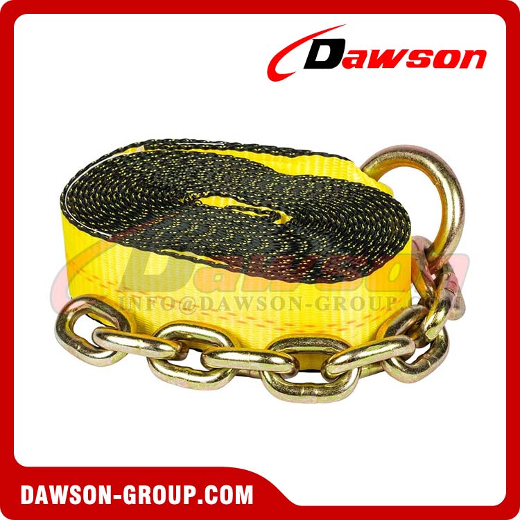 2'' x 21' Replacement Tie Down Strap with Chain Extension for 8-Point ...