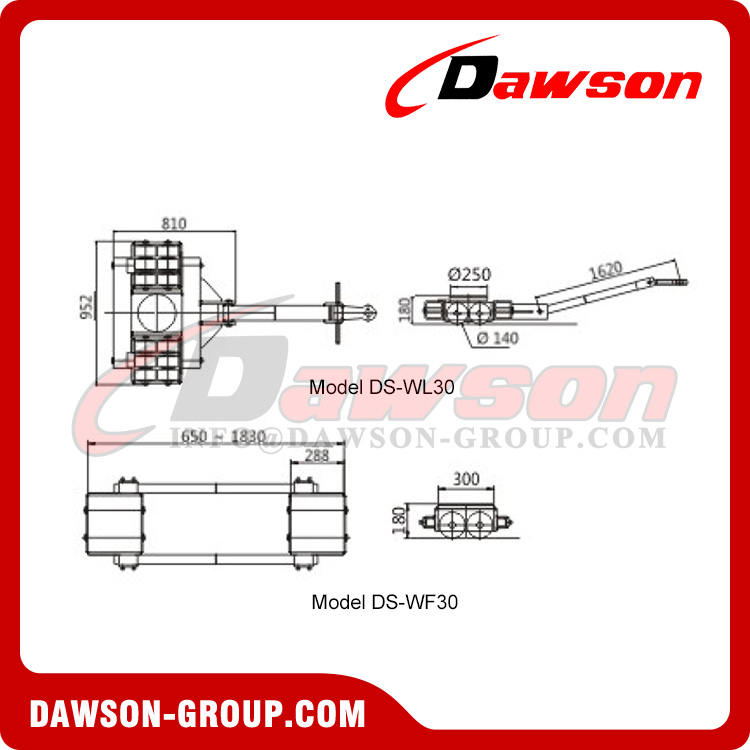 DS-WF20+DS-WL20 DS-WF30+DS-WL30 Series Transport Trolley, Cargo ...