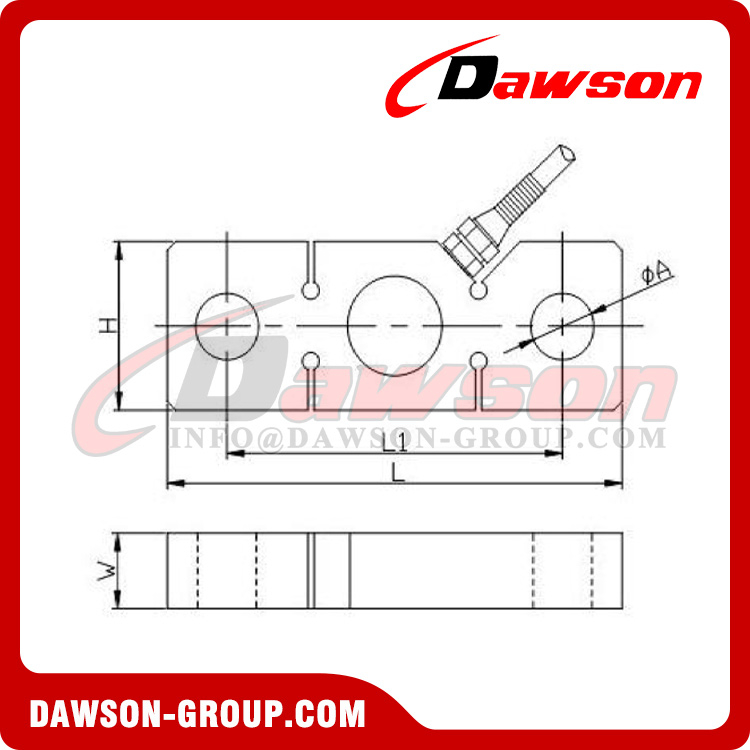 DS-LC-220 Tension Compression Load Cell, Tension Link Crane Scale Load ...