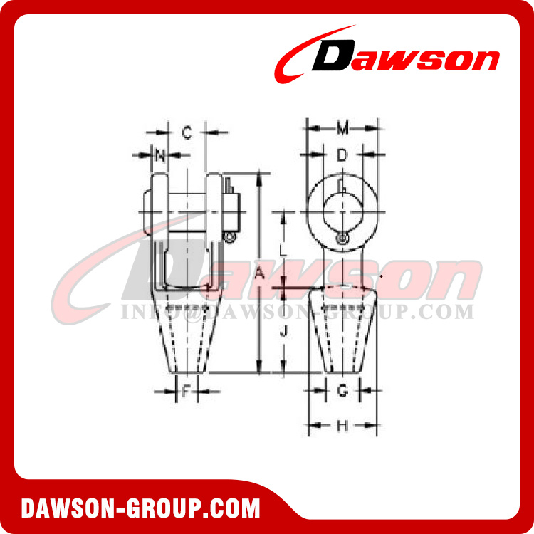 DS-LS-04 Spelter Socket Load Cell, Load Measuring Wedge Socket - Dawson ...