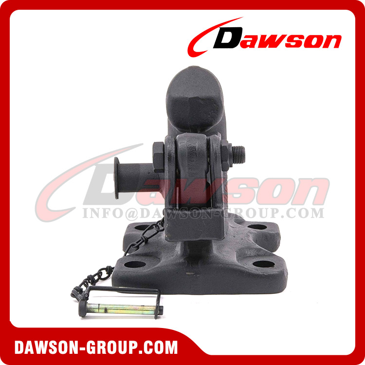 30-Ton Heavy Duty Black Powder Coated Finish Rigid Mount Pintle Hooks ...