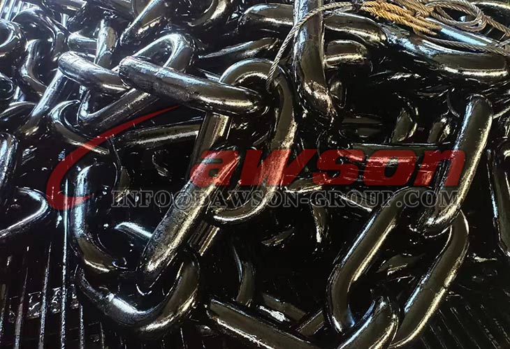 R3 Grade Stud / Studless Offshore Mooring Chain for Offshore Oil Platform, Hot Dip Galvanized or ...