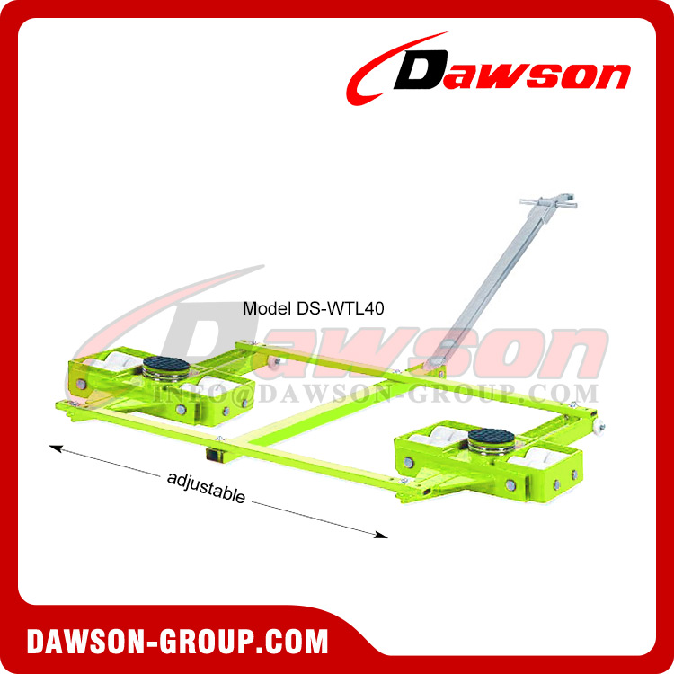 DS-WTL20 DS-WTL40 Series Tandem Trolley for Heavy Loads, Tandem Dolly ...