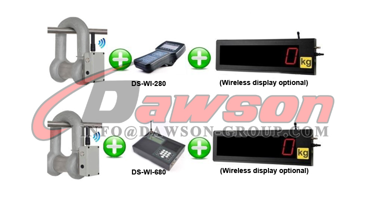 DS-LC-7506W 1-500T Wireless Shackle Load Cell, Load Cell Shackle for ...
