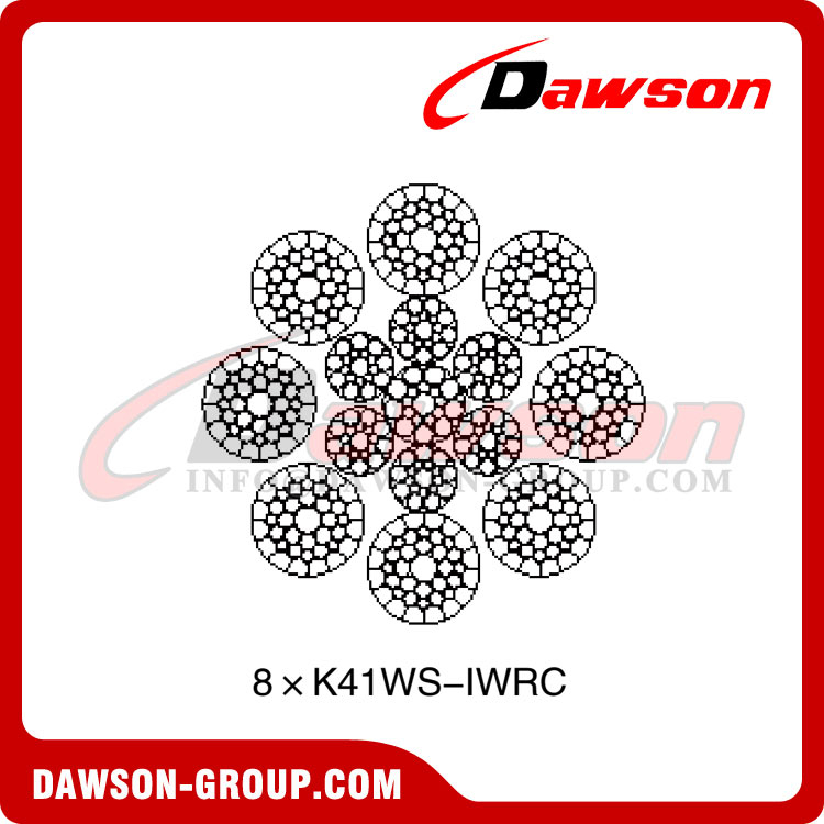 Steel Wire Rope(8×K36WS-IWRC)(8×K36WS-EPIWRC)(8×K41WS-EPIWRC)(8×K41WS ...