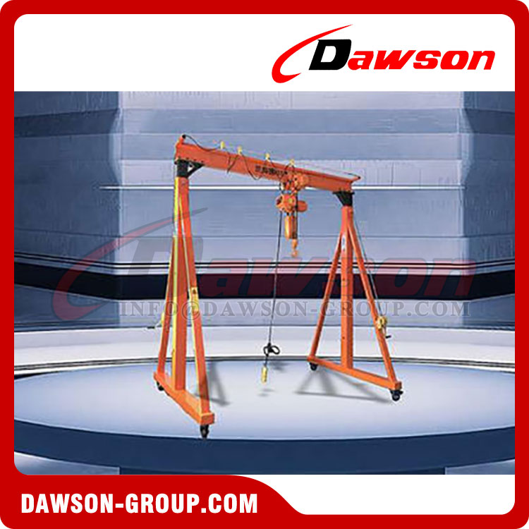 DS-PT2-1 Manual Winch Lifting Gantry Crane, Steel Gantry Crane with ...