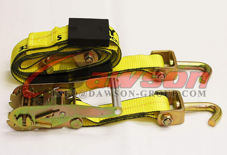 2'' x9' Over The Wheel Tire Straps with Ratchet, Swivel J Hook & Rubber ...