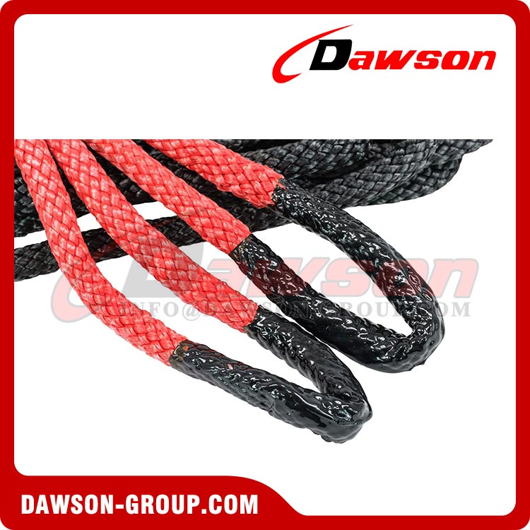 1/2'' x 20 ft Kinetic Energy Recovery & Tow Rope, Red & Black, 7700 LBS ...