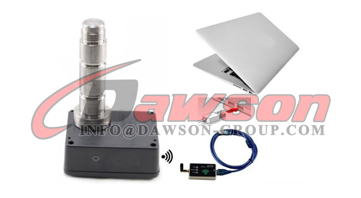 DS-LC-772W Wireless Load Pin, Alloy Steel Double Shear Beam Load Cell, Stainless Steel Shackle ...