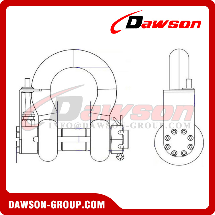DS-LC-7505 0.5t-1200t Clevis Load Monitoring Load Cells, Standard ...
