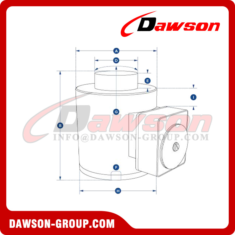 DS-LC-475W 5-500T Compression Load Cell, Compression Rocker Column Load ...