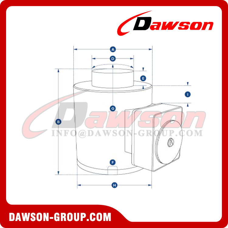 DS-LC-475W 5-500T Compression Load Cell, Compression Rocker Column Load ...