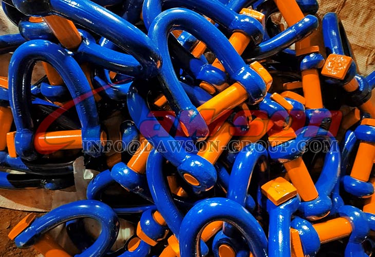 Steel Vee Type Shackles for Fishing, Delta Fishing Shackle, Blue ...