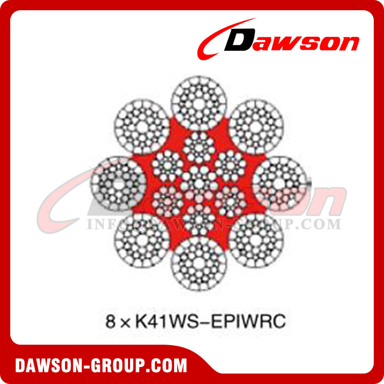 Steel Wire Rope(8×K36WS-IWRC)(8×K36WS-EPIWRC)(8×K41WS-EPIWRC)(8×K41WS ...