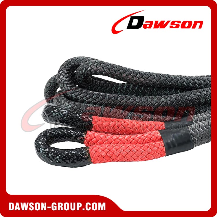 1'' x 20 ft Kinetic Energy Recovery & Tow Rope, Red & Black, 33900 LBS ...