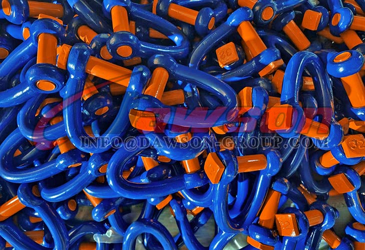 Steel Vee Type Shackles for Fishing, Delta Fishing Shackle, Blue ...