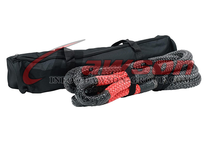 1'' x 20 ft Kinetic Energy Recovery & Tow Rope, Red & Black, 33900 LBS ...