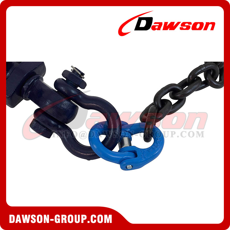 4 Ton 4.5'' Snatch Block with Swivel Shackle and 30'' Chain (3/8 G100 ...