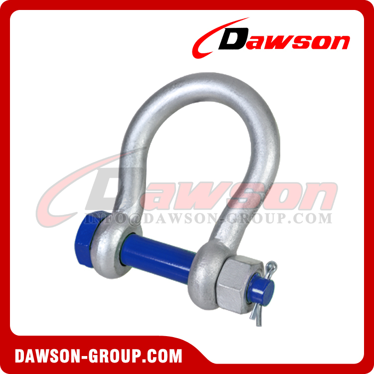 Grade 8 Bow Shackles with Safety Bolt and Wider Shackle Mouth, G8 ...