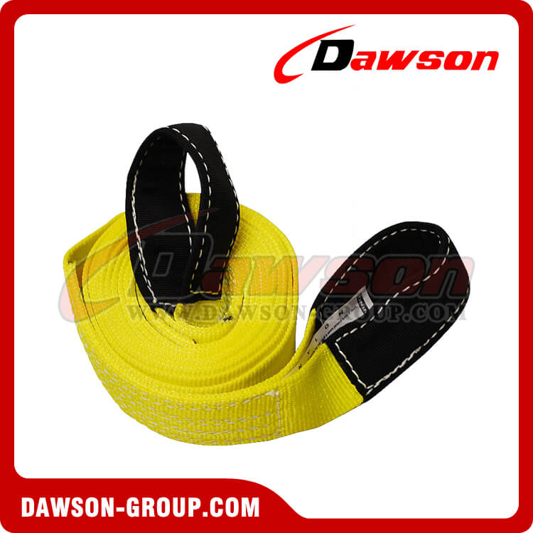 12 inch 2-Ply Nylon Recovery Tow Strap with 10 inch Cordura Eyes, Nylon ...
