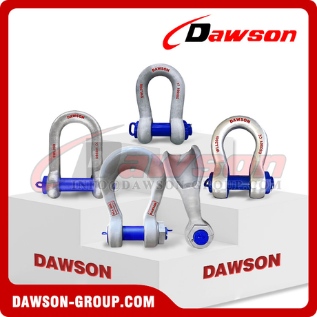 WLL 200T Heavy Duty Bow Shackles, Hawser Shackle, Bolt Type Anchor ...